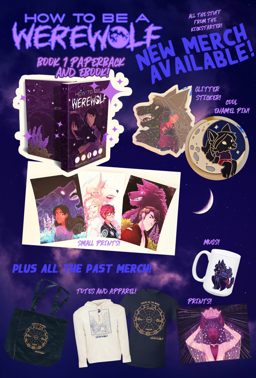 How to Be a Werewolf - Kickstarter merch now available to purchase ...